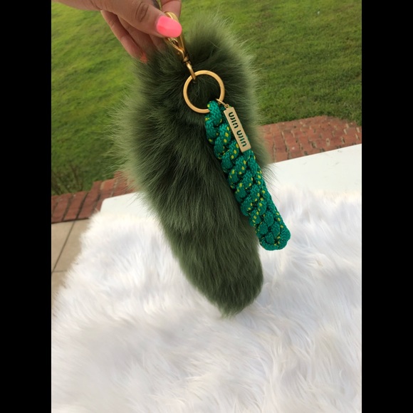 Miu Miu | Accessories | Miu Miu Furtrimmed Keychain | Poshmark